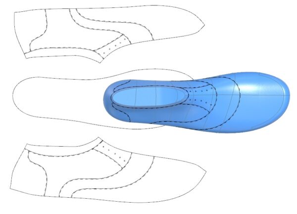 Flattening Shoemaking Patterns - 3DShoemaker