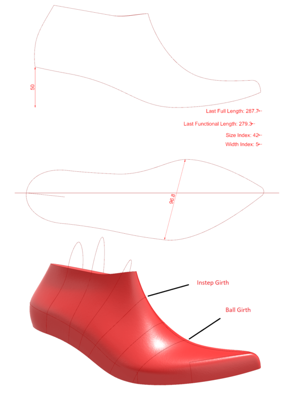 Measurements in 3DShoemaker - 3DShoemaker