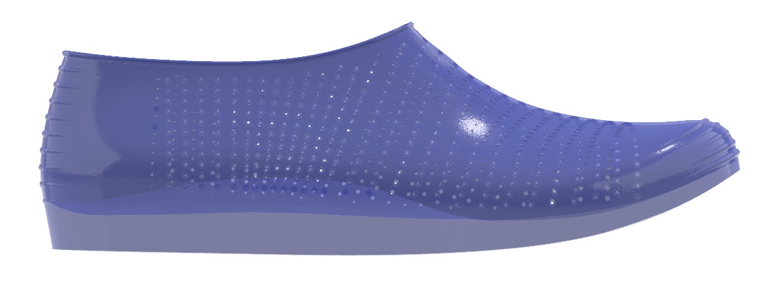 3D Printed Shoe with Sheet Sole - 3DShoemaker