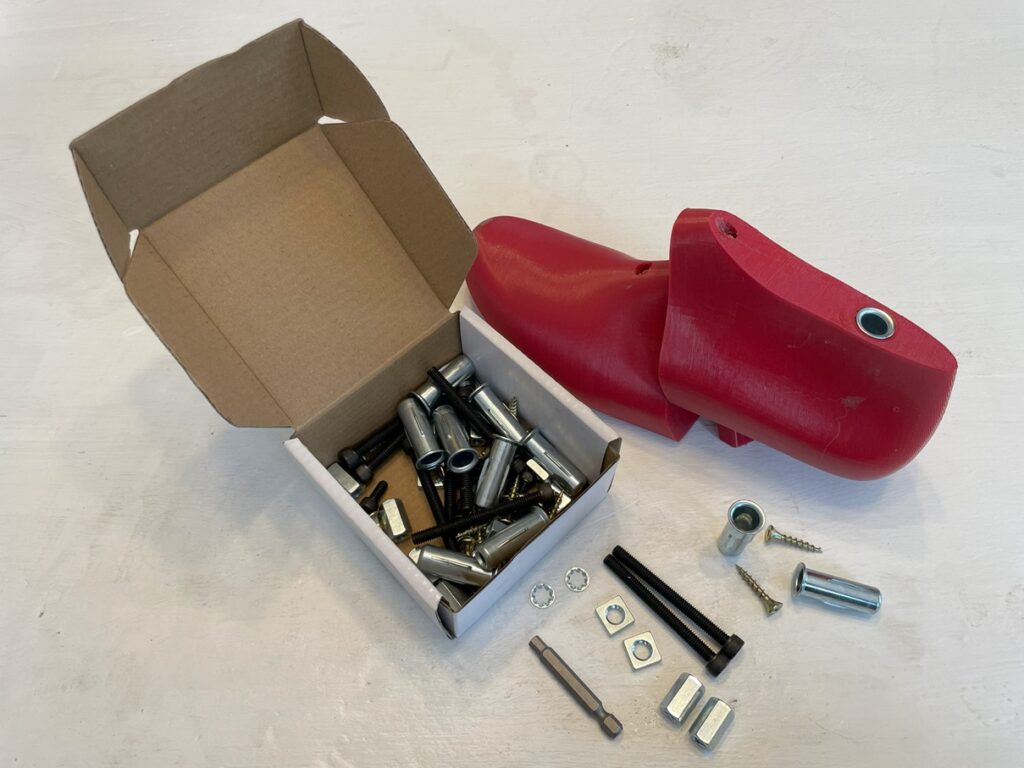 Shoe Last Rail Joint Hardware: 5 Pairs - 3DShoemaker