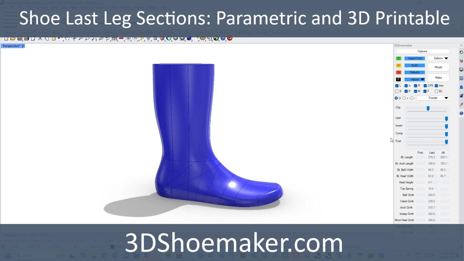 Free Insole Patterns for all Shoe Last Designs and Sizes - 3DShoemaker