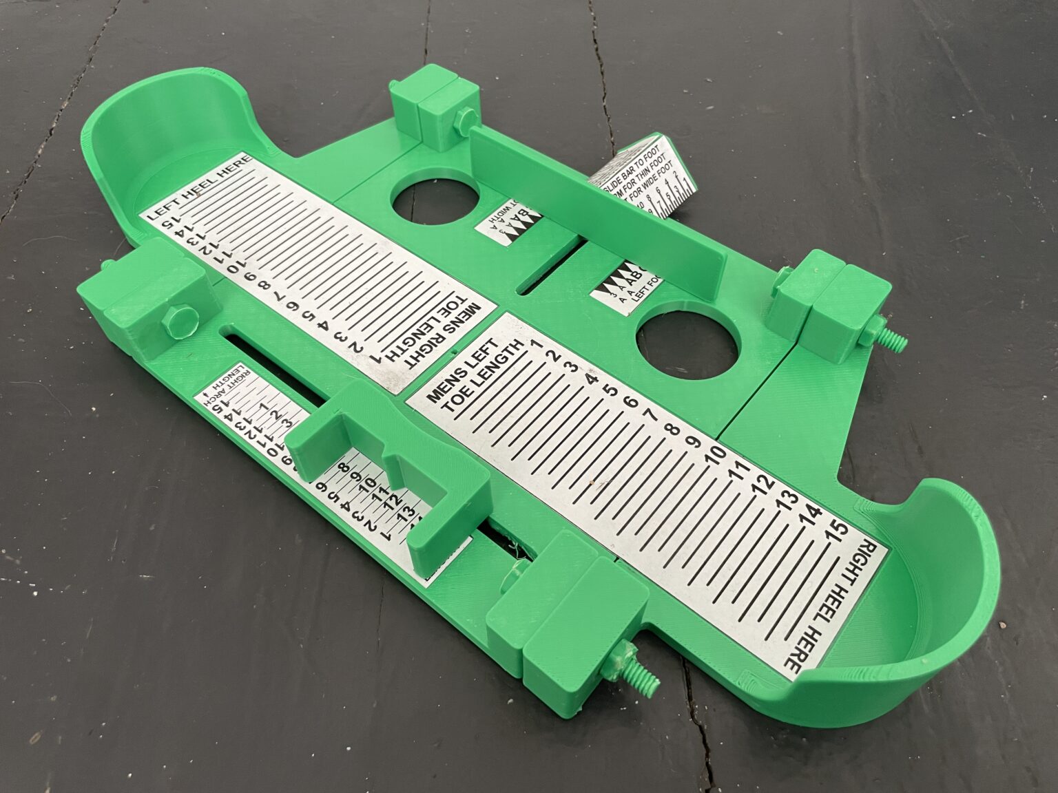 3D Printing a Shoe Size Measuring Device Similar to Brannock - 3DShoemaker