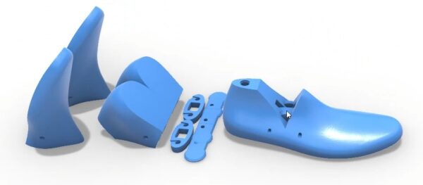 3D Printing 3rd Party Shoe Lasts with Working Joints for De-Lasting ...
